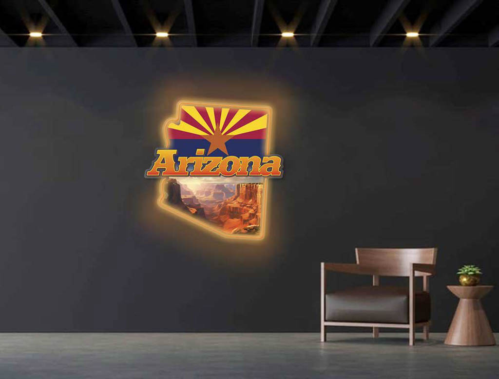 State of Arizona Neon Sign - Illuminate Your Space