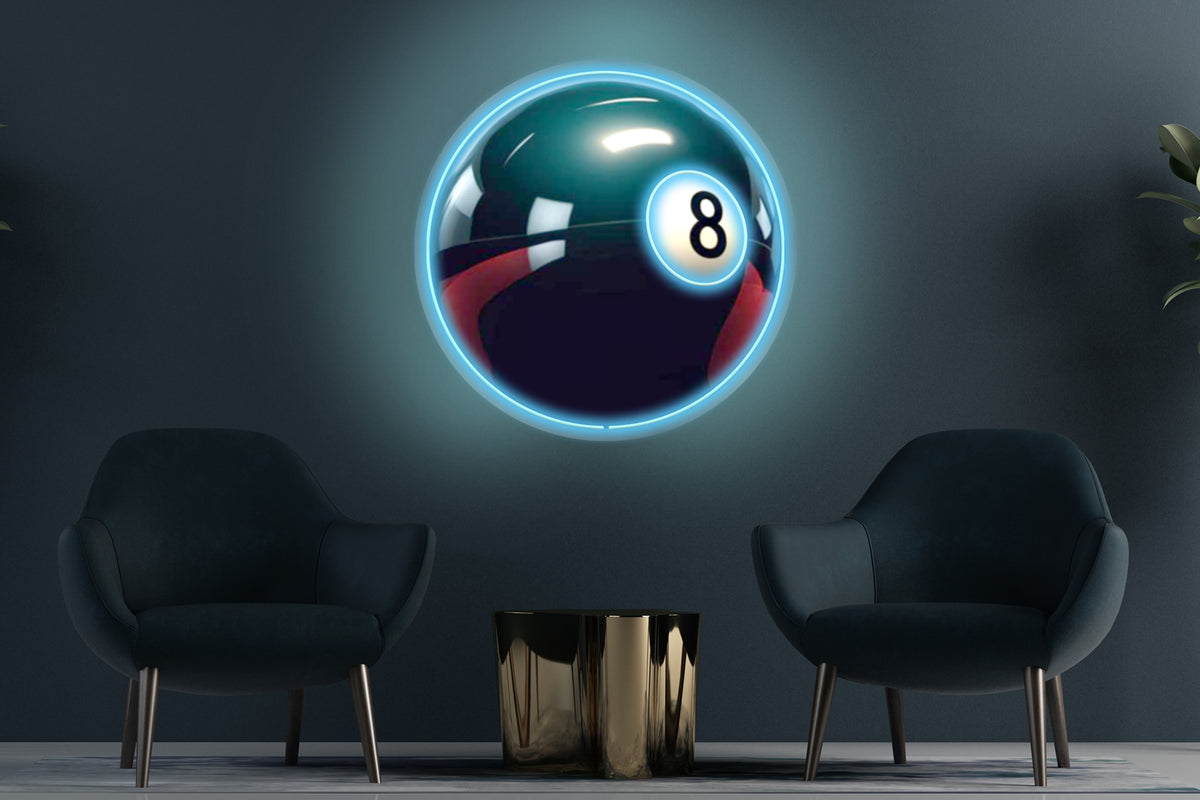 8 Ball Custom Neon Sign | Johnny's LED Factory