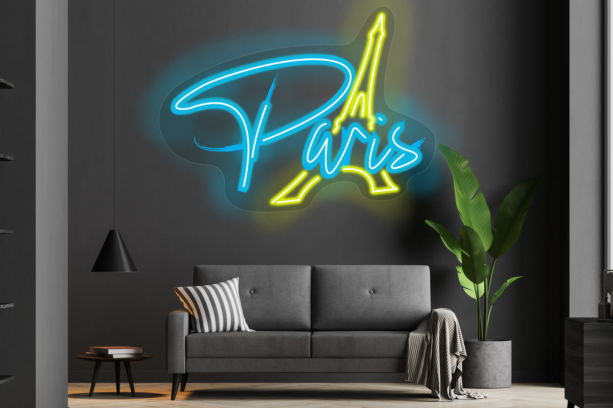 City of Paris Script Custom Neon Sign | Illuminate Your Space