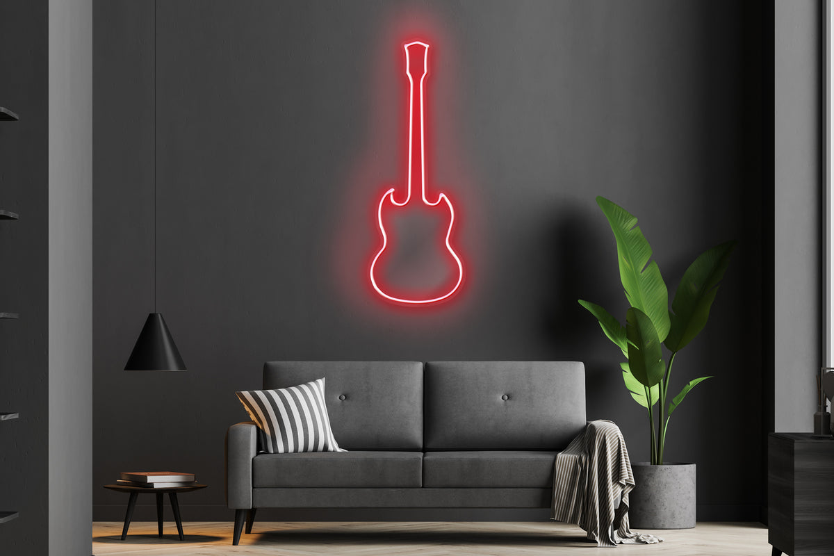 Fender Stratocaster Guitar, Custom Neon LED