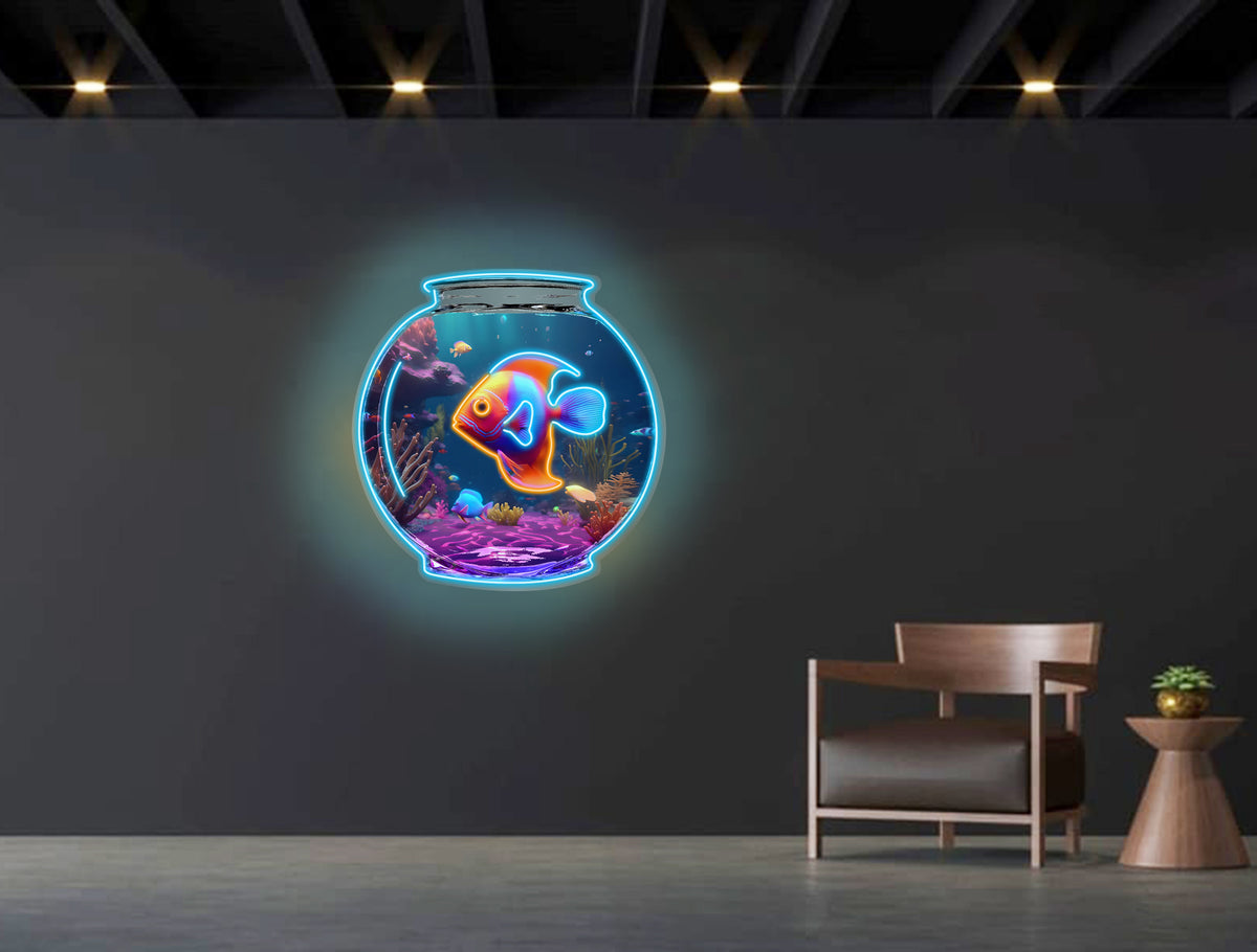 Tropical Fish Bowl Neon Sign | Johnny's LED Factory