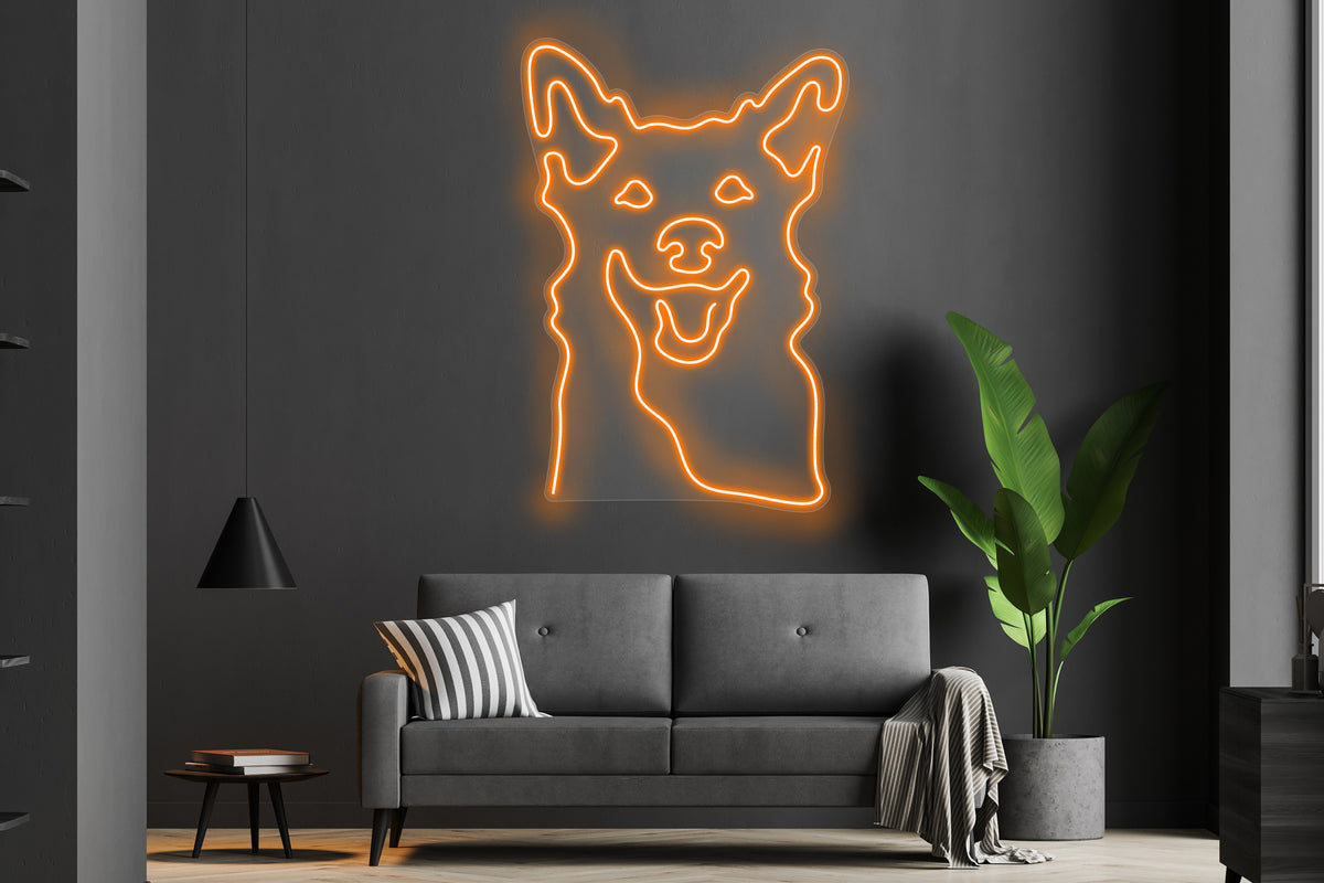 German Shepherd Custom Neon LED Sign - Johnny's LED Factory