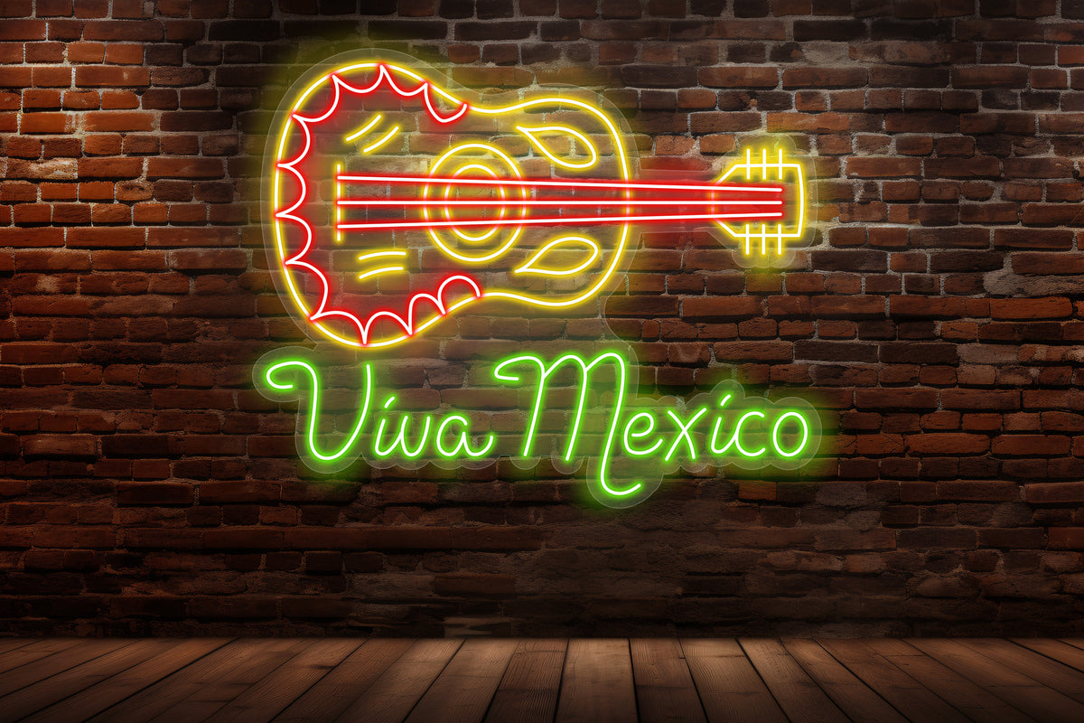 Viva Mexico Neon Sign | Colorful LED Decor